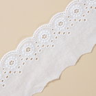 Factory custom elastic  embroidery milk silk Embroidered Lace fabric Trimming lace sewing