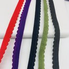 Factory high quality teeth edge nylon spandex soft elastic for underwear bra strap tape band webbing