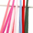 Factory high quality picot edge nylon spandex soft elastic for underwear bra strap tape band webbing