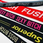 custom logo nylon jacquard ribbon elastic waist band jacquard band custom tape private label band elastic for underwear