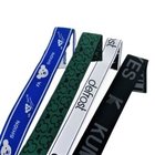custom logo woven jacquard ribbon waistband elastic jacquard band custom tape private label band elastic for clothing