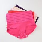 Breathable Polyester Cotton High Waist Slimming Panties for Women Plus Size High Waist Sustainable